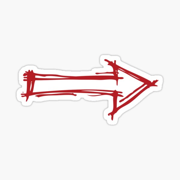 "Red Arrow" Sticker by eltawes | Redbubble