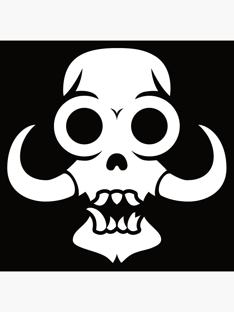 "Monster tusk skull" Sticker by danscifi | Redbubble