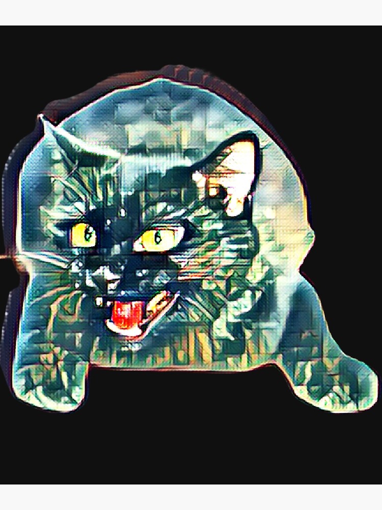 "CHONK Metalli-Cat! 5 Hissy Fit! Big Boi fat cat Artistic Abstract ...