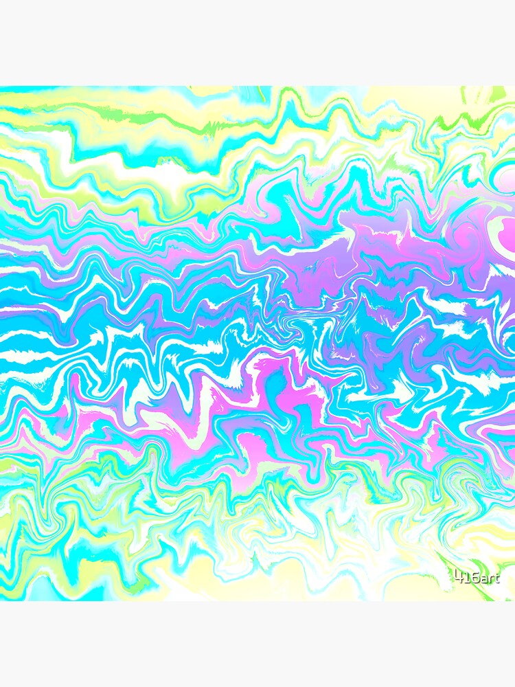 "Rainbow Static" Sticker by 416art | Redbubble