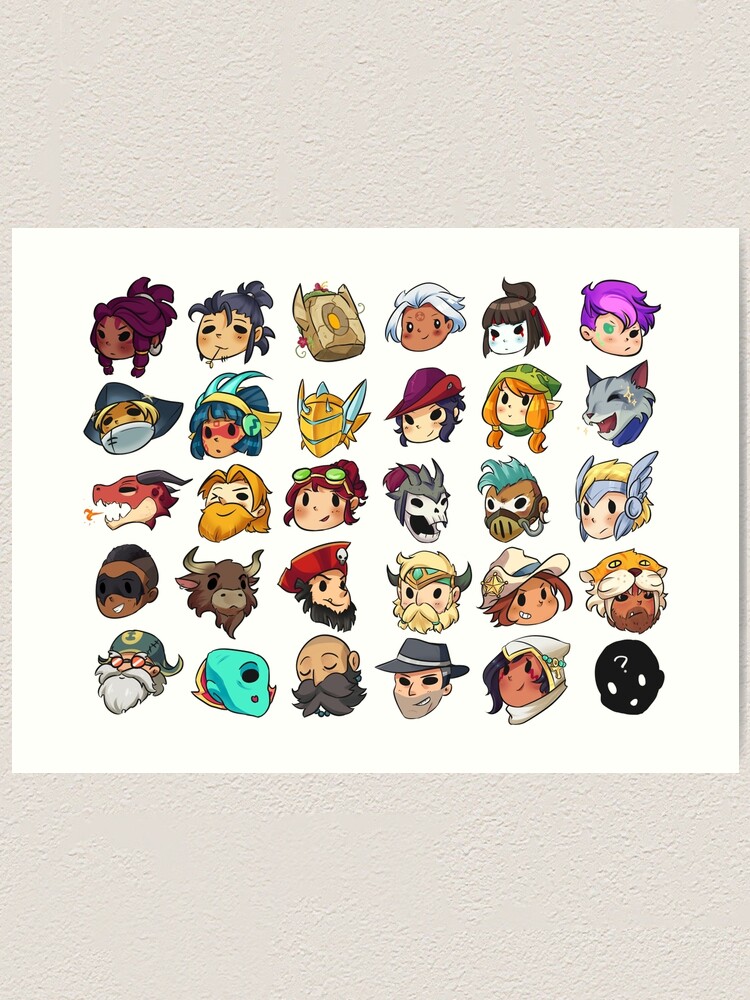 "All Brawlhalla Legends " Art Print by calamari-pop | Redbubble