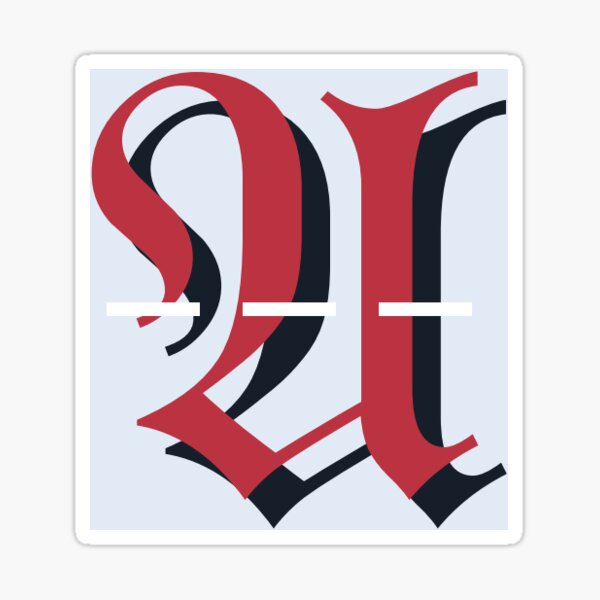 "Red uppercase letter a" Sticker by RomainShop38 | Redbubble