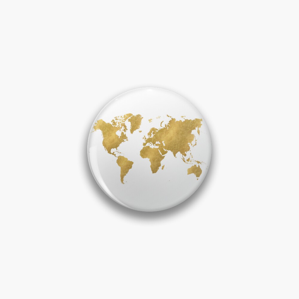 "Gold World Map | Elegant World Map | Stylish World Maps | Vintage Maps ...