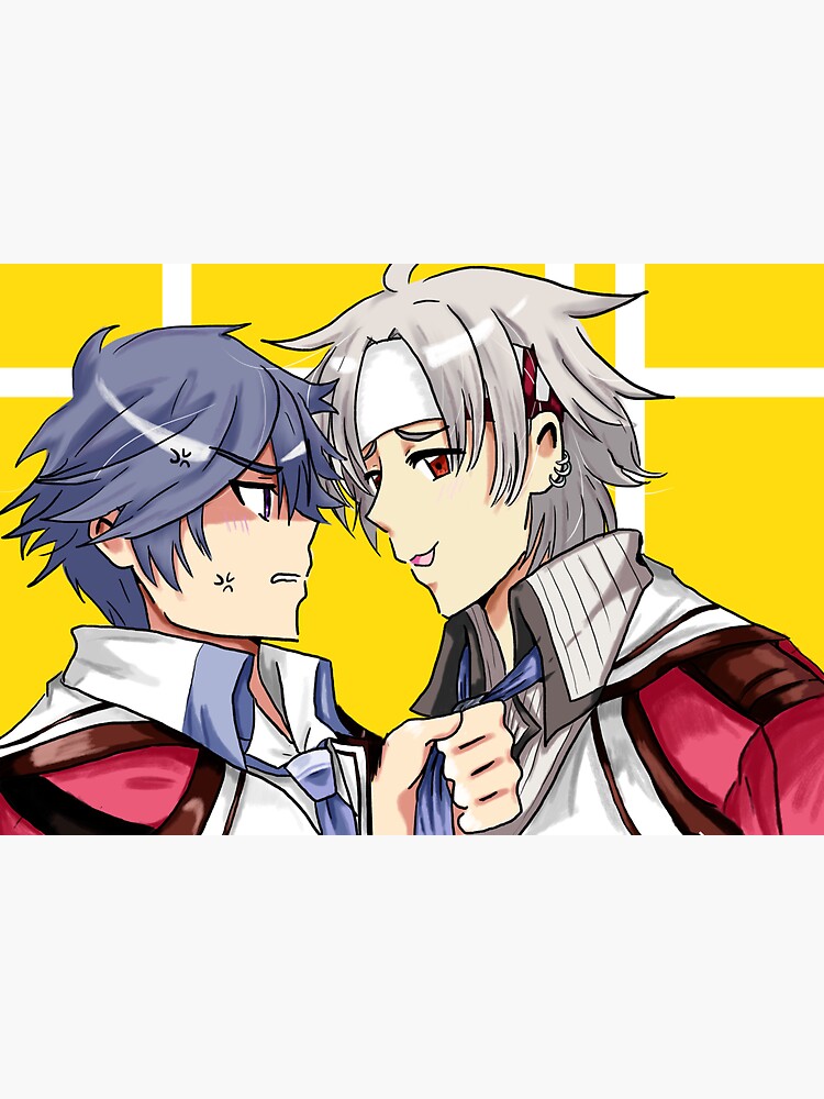 "Crow and Rean Tie Grab" Sticker for Sale by Blossoms-Stars | Redbubble