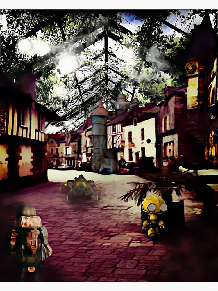 "Steampunk Road Digital Painting" Sticker by DarthRye | Redbubble