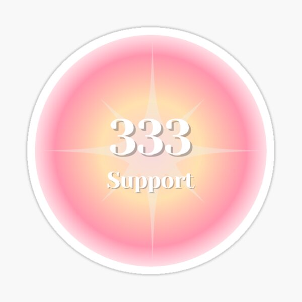 "333 pink angel number star " Sticker by RiriDesign | Redbubble