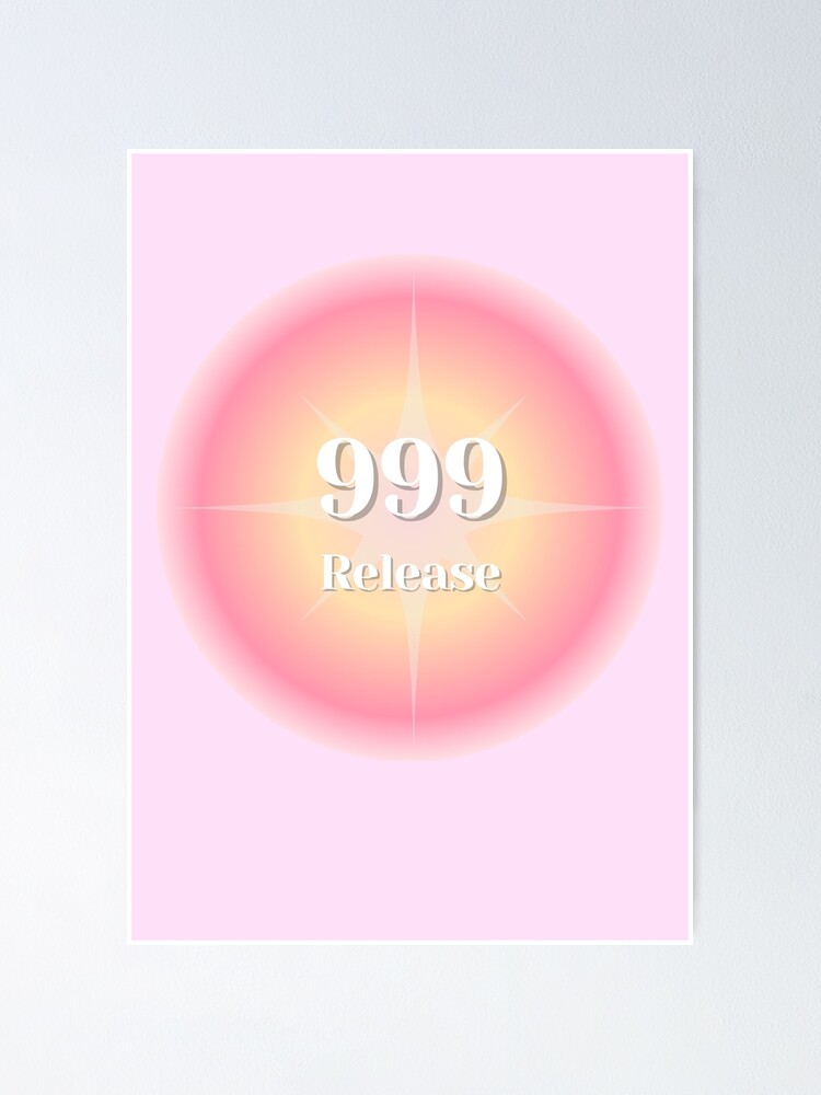 "999 pink angel number star " Poster for Sale by RiriDesign | Redbubble