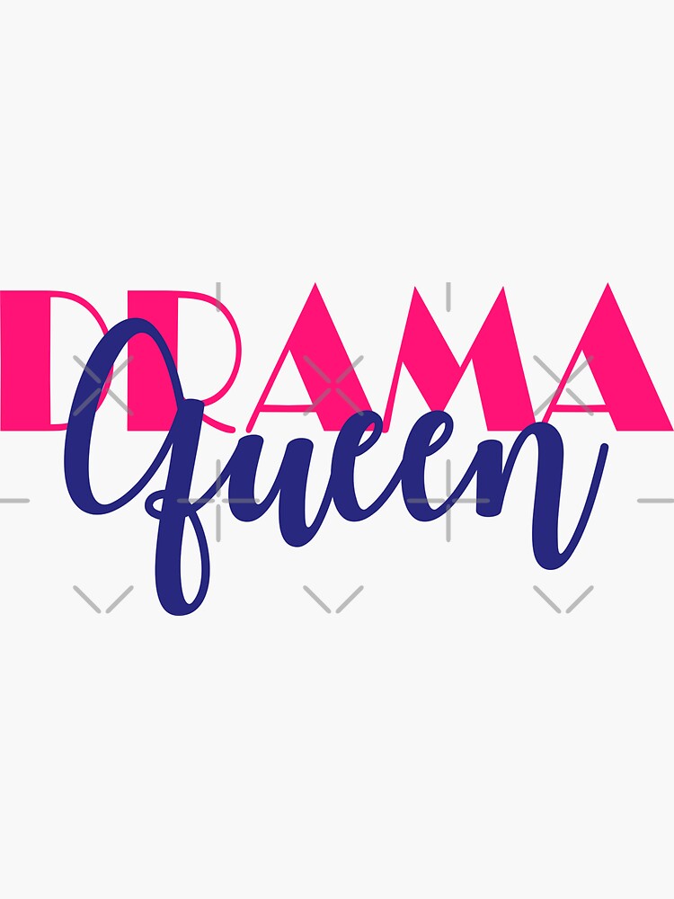 "Drama Queen" Sticker by Adidit | Redbubble