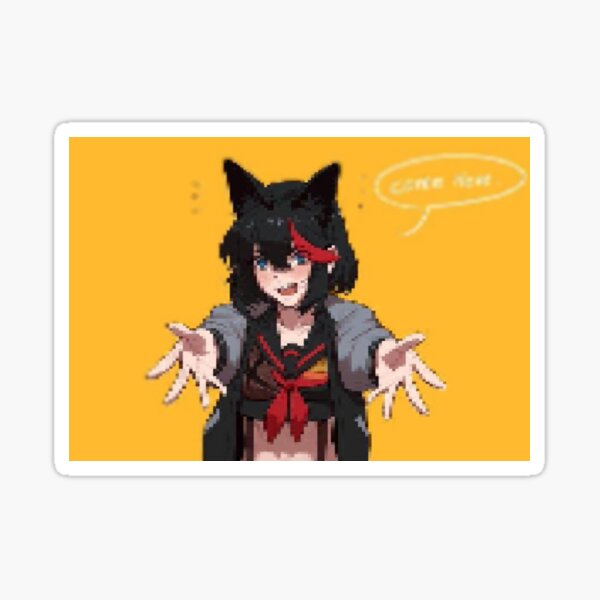 Cute Anime Girl Waifu Material Sticker For Sale By Teenagelegacy Redbubble