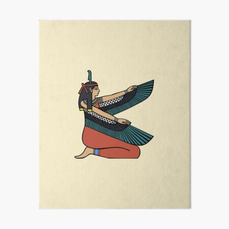 "Egyptian goddess maat with wings" Art Board Print by pixxart | Redbubble