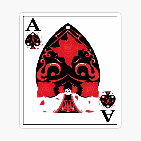 "ACE_CARD" Sticker for Sale by FLedet | Redbubble