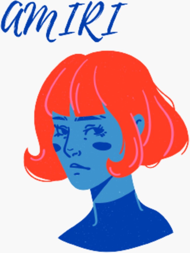 "Amiri" Sticker by FOUFIFIFOU | Redbubble