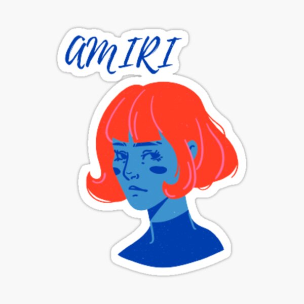 "Amiri" Sticker by FOUFIFIFOU | Redbubble