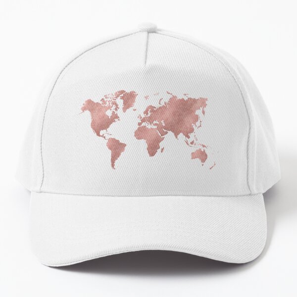 "World Map Rose Gold | Modern World map | Gold World map | Stylish ...