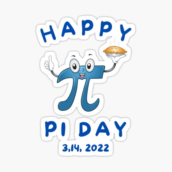 "Happy Pi day Math Funny Pi day Cartoon Gift " Sticker for Sale by ...
