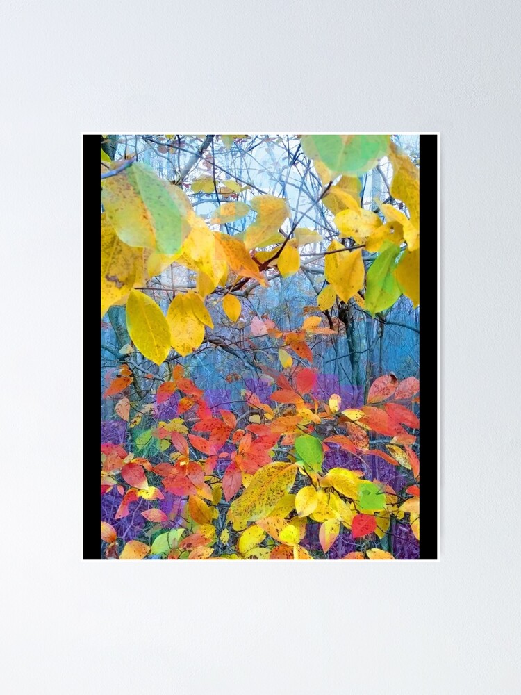 "Trees & Leaves Beautiful Digital Art By Cathy Valley Design" Poster ...