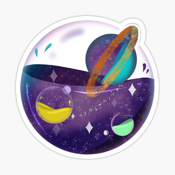 "Interplanetary" Sticker by SpookySpoonie | Redbubble