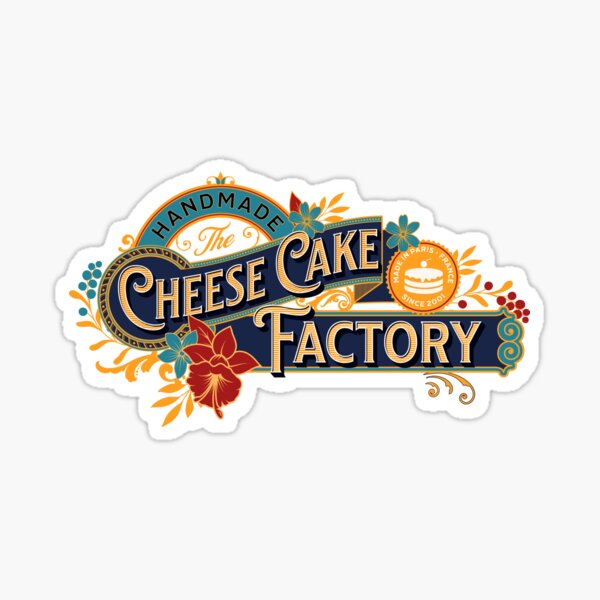 "cheesecake factory" Sticker for Sale by AmaZonBoy | Redbubble