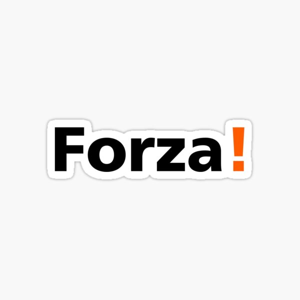 "Forza!" Sticker for Sale by JJSchaap | Redbubble