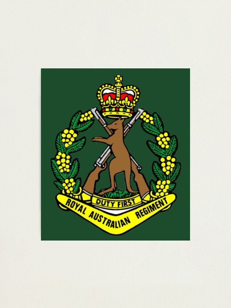 "RAR- Duty First Royal Australian Regiment" Photographic Print for Sale ...