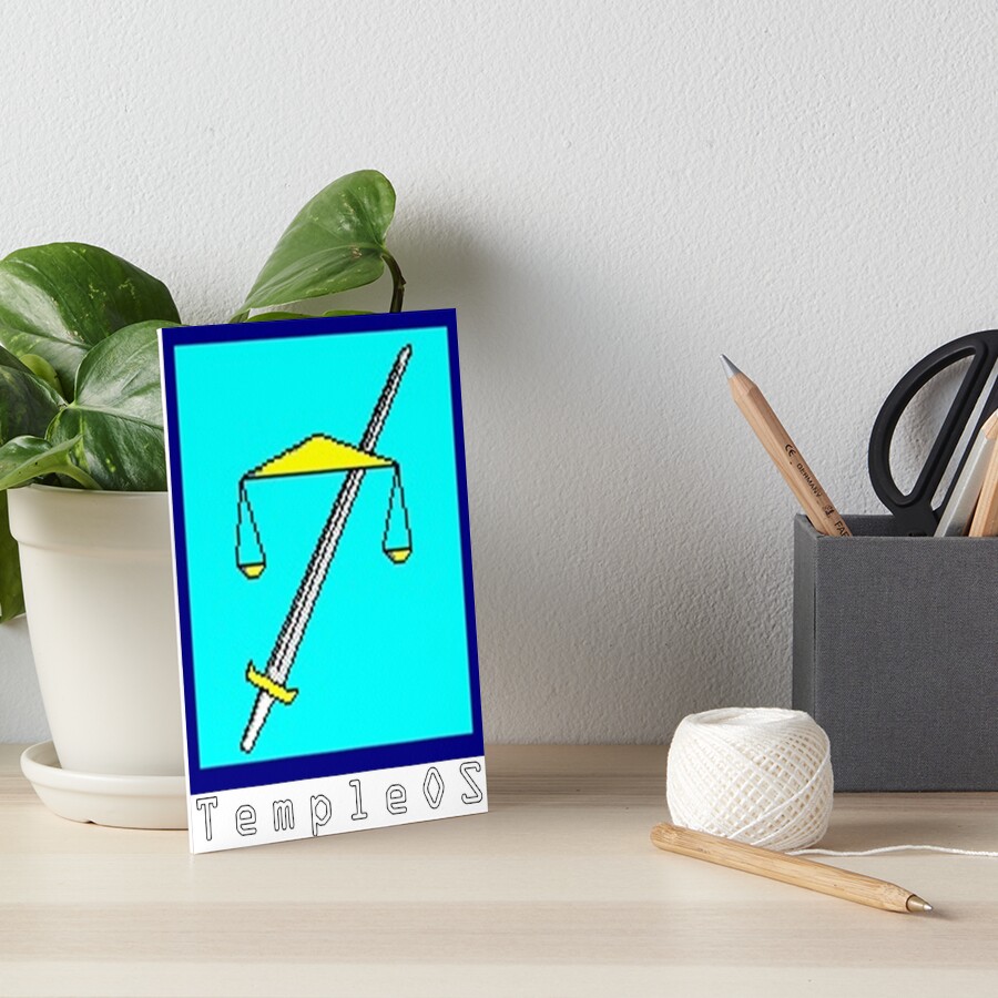 "TempleOS Text Logo" Art Board Print by drizzly | Redbubble