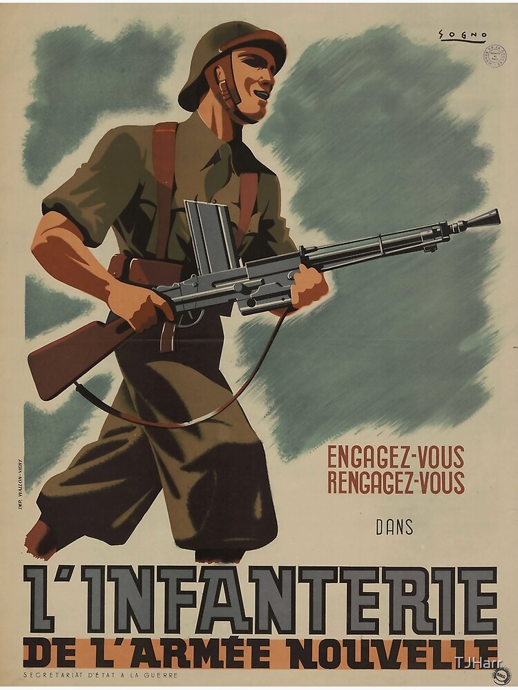 Old French Army Recruitment Poster (l'Infanterie) Premium Matte ...