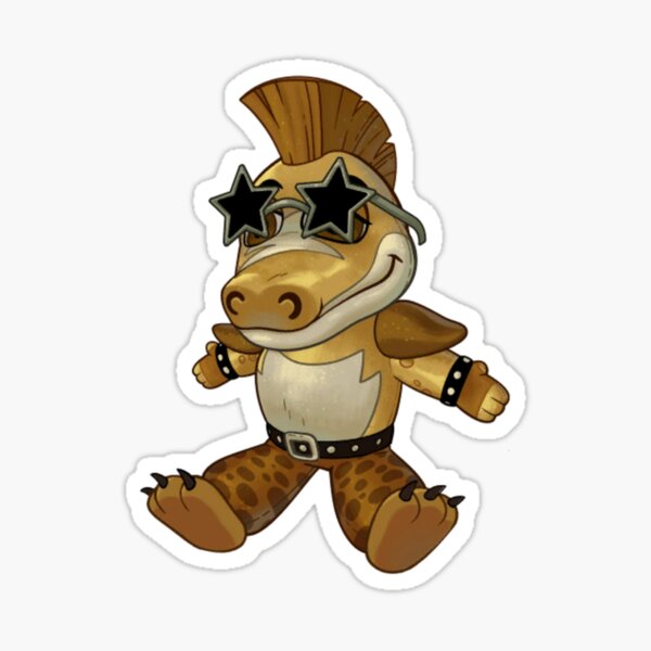 "Glam Monty Plush" Sticker for Sale by hmidk | Redbubble