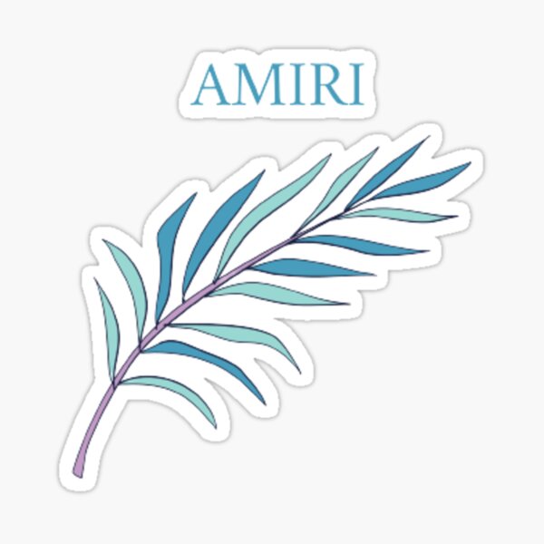 "AMIRI" Sticker for Sale by FOUFIFIFOU | Redbubble