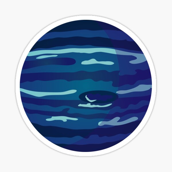 "Neptune" Sticker for Sale by ziafrazier | Redbubble