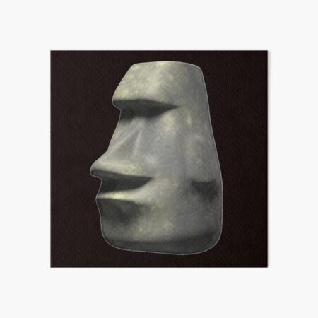 "moai easter island meme" Art Board Print by Kawaii2cute | Redbubble