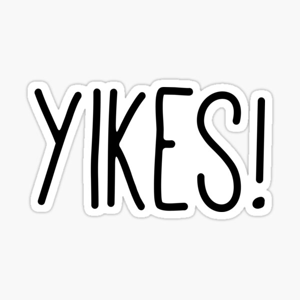 "Yikes! Graphic" Sticker for Sale by Sylviebinder | Redbubble
