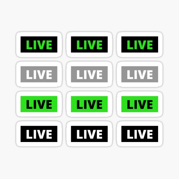 "Livestream Sheet" Sticker by L1V3Streaming | Redbubble
