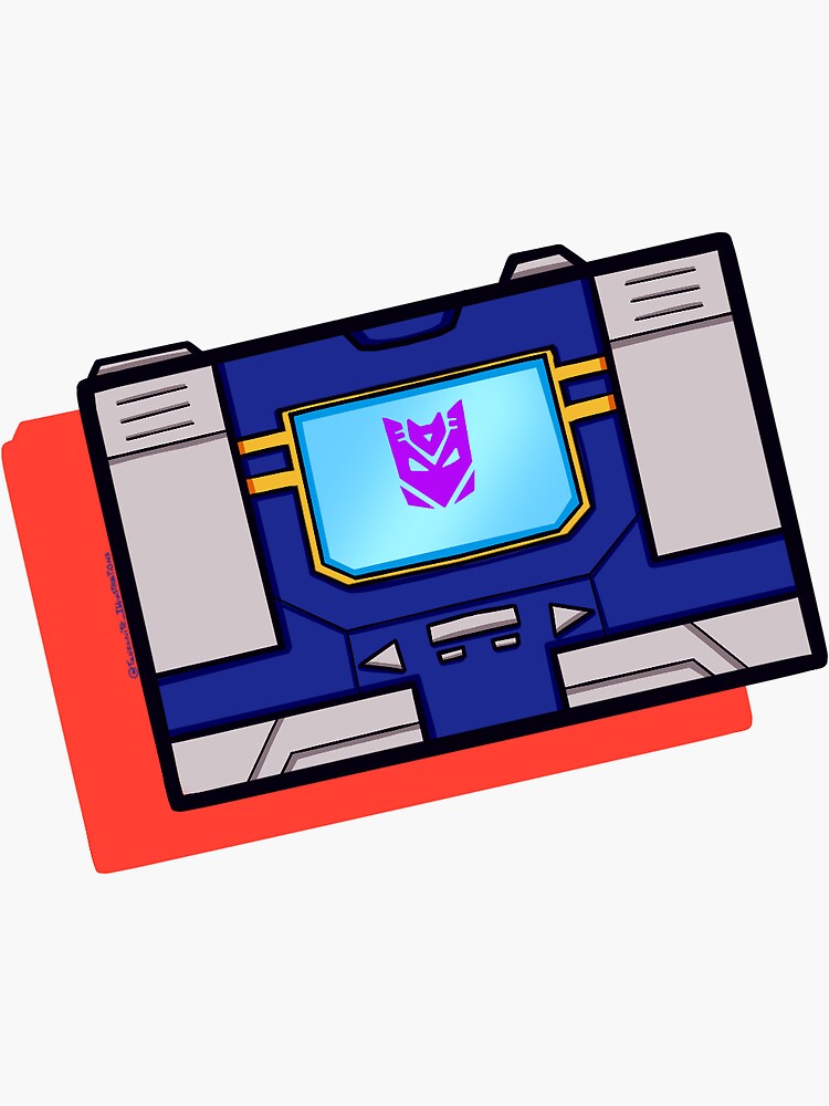 "Transformers Soundwave alt mode" Sticker by Tanzanite-Draws | Redbubble