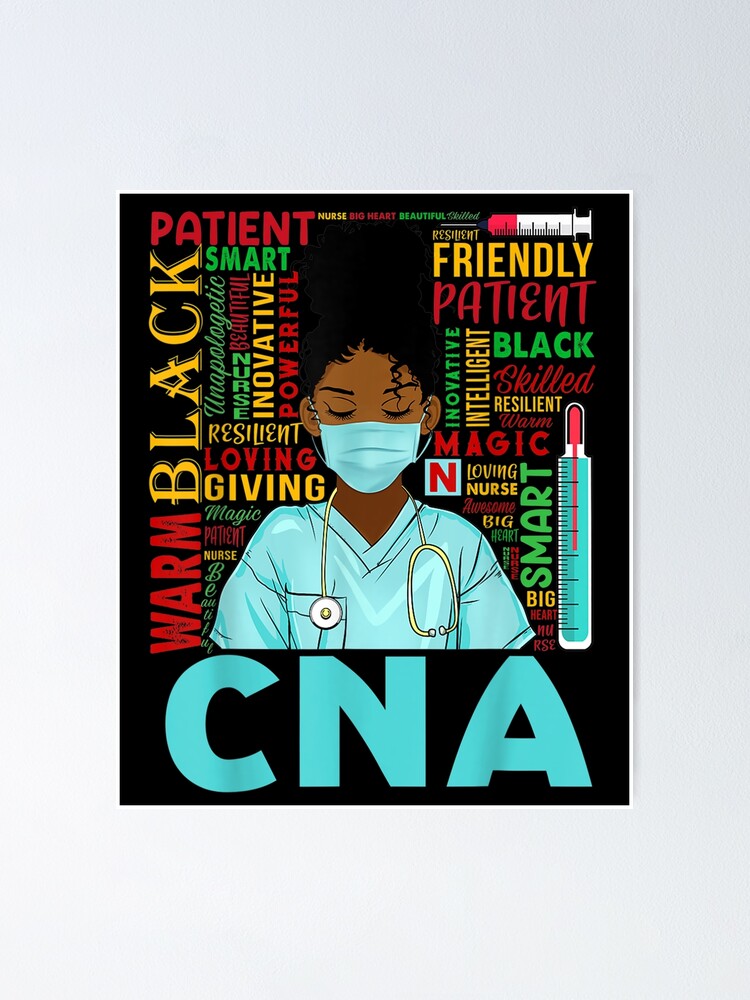 "African American Women Black Cna Nurse Black History Month " Poster ...