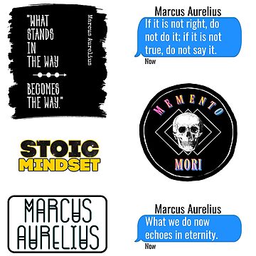 "Marcus Aurelius Quotes | Stoicism Sticker Pack | Stoic Philosophy ...