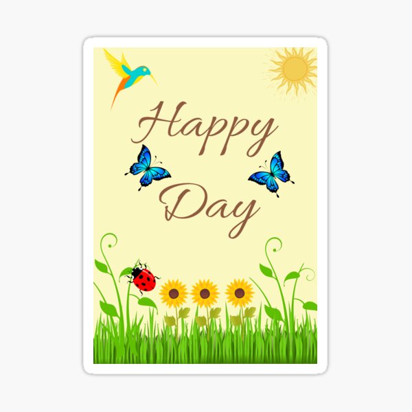 "Happy day" Sticker by Perlergirlslife | Redbubble
