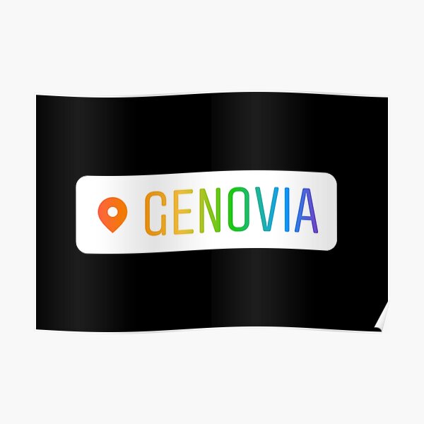 Póster «Ubicación de Instagram de Genovia» de baranskini | Redbubble