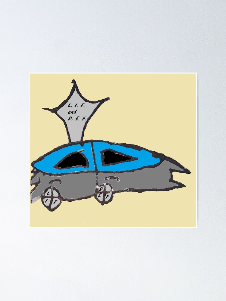 "Flying Car" Poster for Sale by LIF-and-DEF | Redbubble