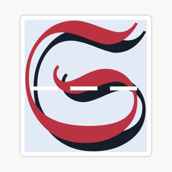 "Red uppercase letter s" Sticker by RomainShop38 | Redbubble
