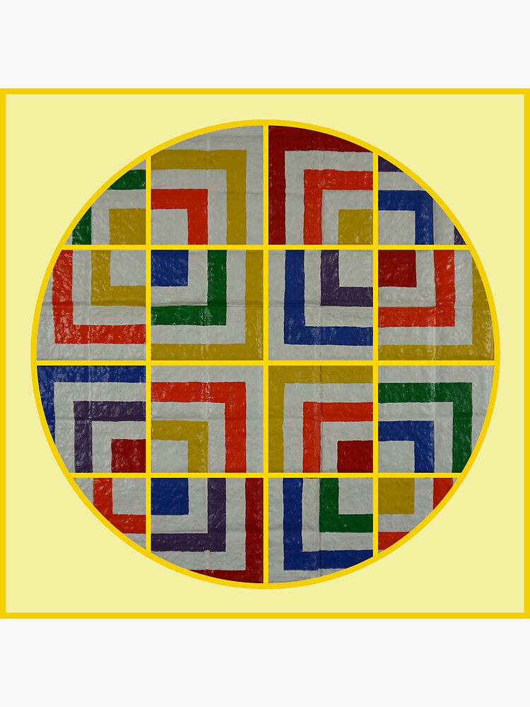 "Disjointed Quilted Pattern" Sticker by GrandpaH | Redbubble