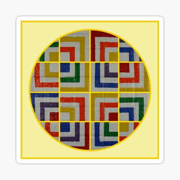 "Disjointed Quilted Pattern" Sticker by GrandpaH | Redbubble