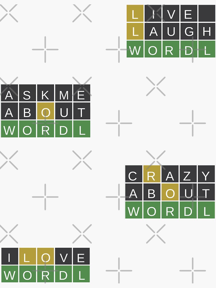 "Wordle Bundle" Sticker for Sale by Sci-Art-Cafe | Redbubble