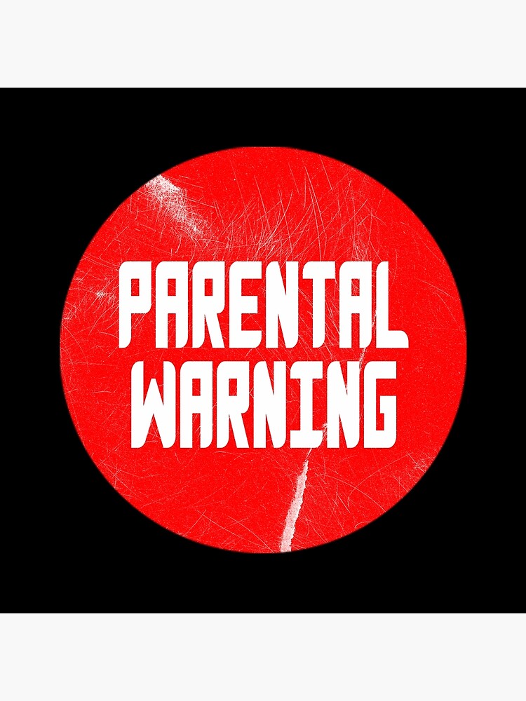 "Parental Warning Retro VHS Sticker" Canvas Print for Sale by ...