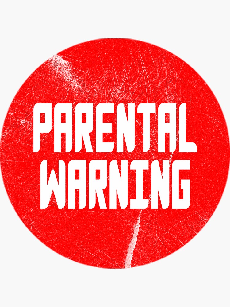 "Parental Warning Retro VHS Sticker" Sticker by wildeyemovies | Redbubble