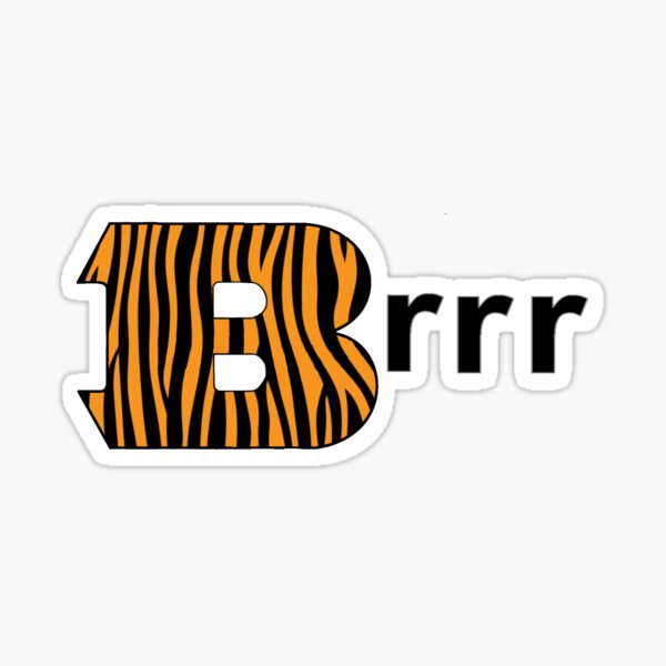 "Joe Burrow "Brrr" Design" Sticker for Sale by OutdoorExile | Redbubble