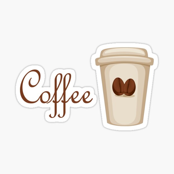 "Coffeeholic - coffee drinker - coffee lovers" Sticker by FastHub ...
