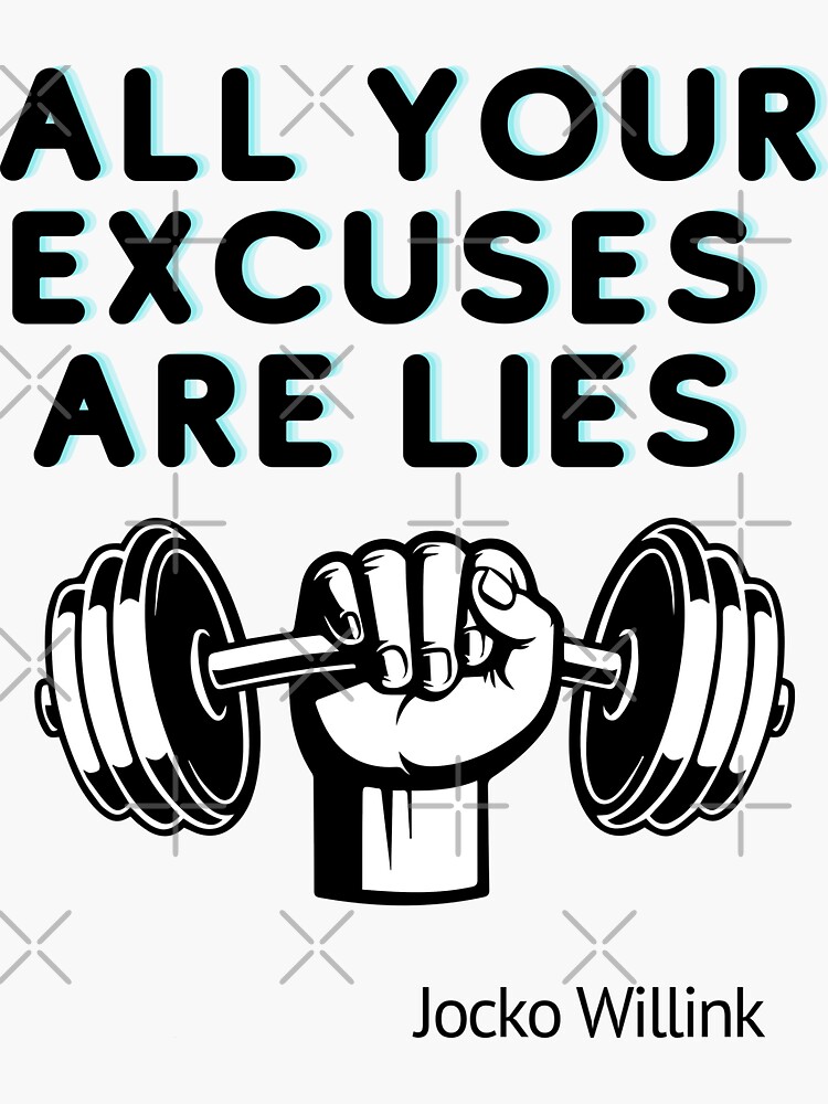 "All your excuses are lies" Sticker by Everestart | Redbubble
