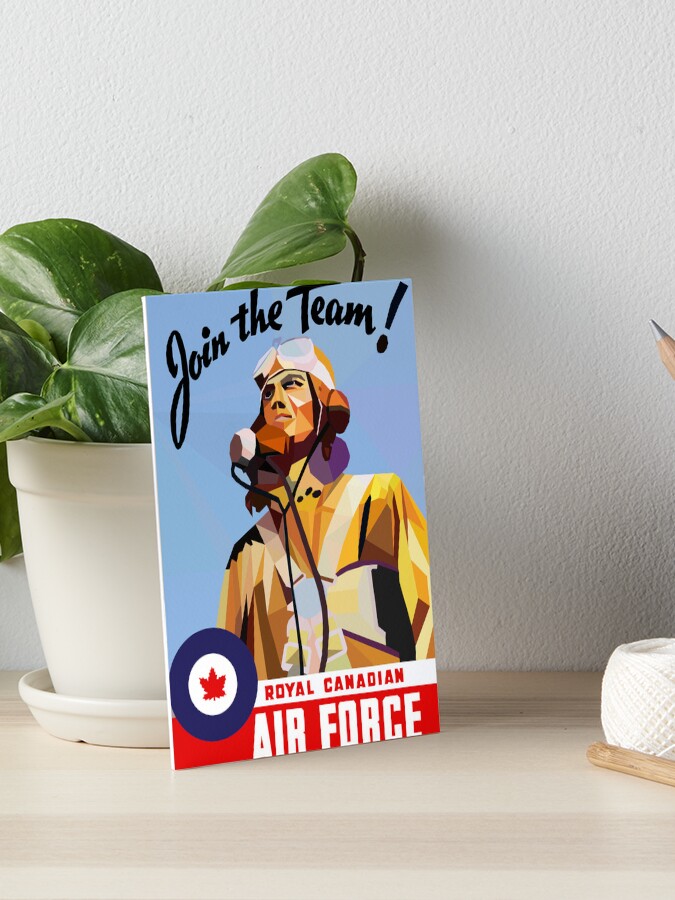 "RCAF Join The Team Poster Low Poly" Art Board Print for Sale by ...
