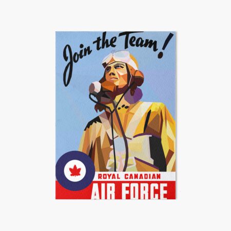 "RCAF Join The Team Poster Low Poly" Art Board Print for Sale by ...