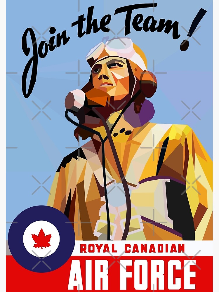 "RCAF Join The Team Poster Low Poly" Poster for Sale by SpitfireLew ...